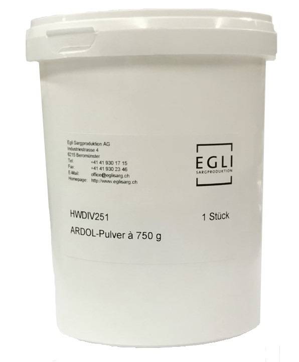 Ardol-Pulver, 750 g : Bestattungsbedarf : Egli Sarg AG