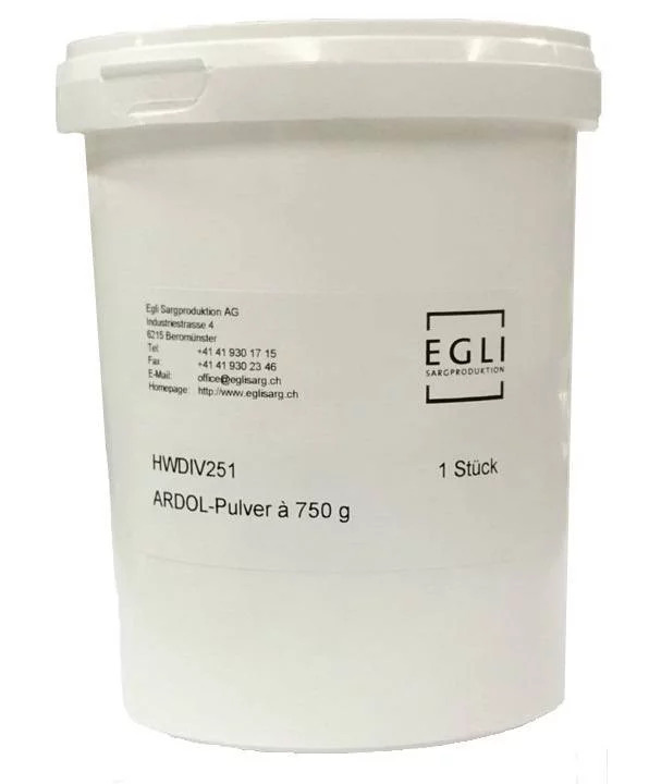 Ardol-Pulver, 750 g : Bestattungsbedarf : Egli Sarg AG