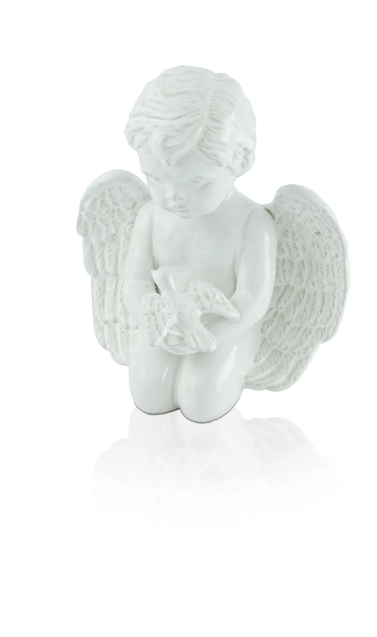 Keramik-Engel, weiss (Kleinurne) : Unser Angebot an Urnen : Egli Sarg AG